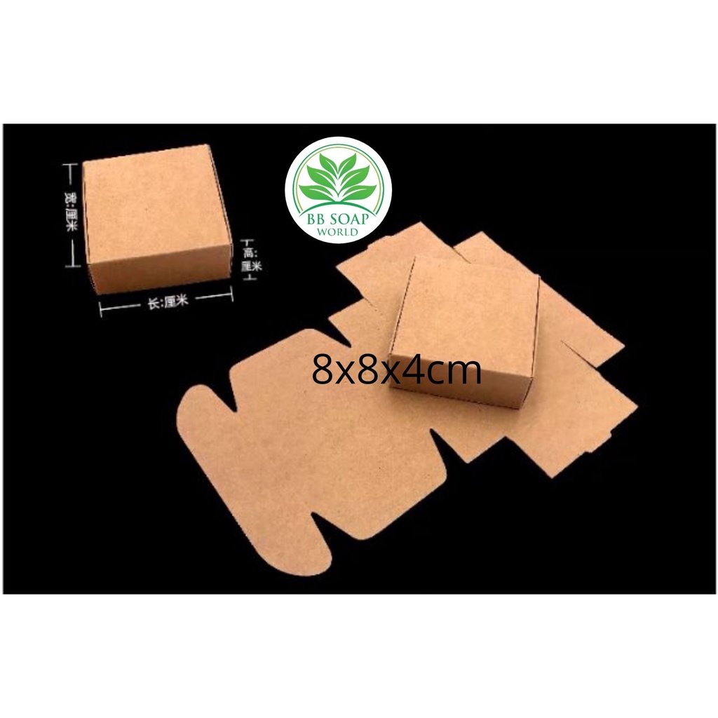 (Ready in Melaka) CARTON PACKING BOX 牛皮纸包装盒子 - 7CM X 7CM X 3CM (7080)